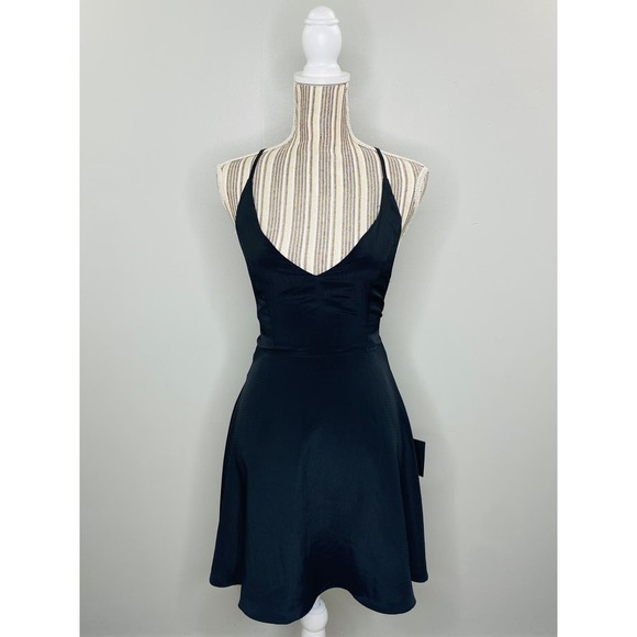 Lulus | Dresses | Lulus Black Open Back Mini Dress Women S Flirty Date ...